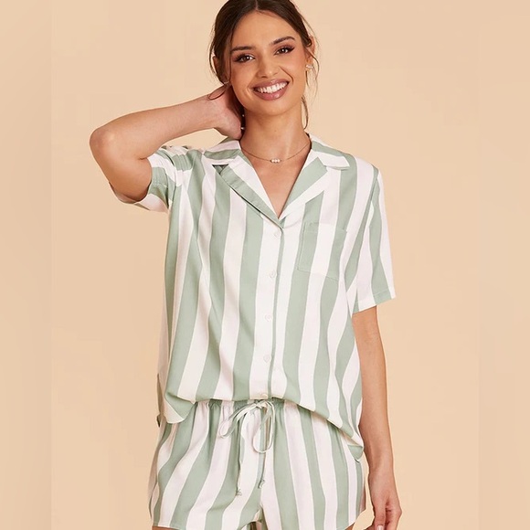 Birdy Grey | Intimates & Sleepwear | Birdy Grey Green And White Striped ...